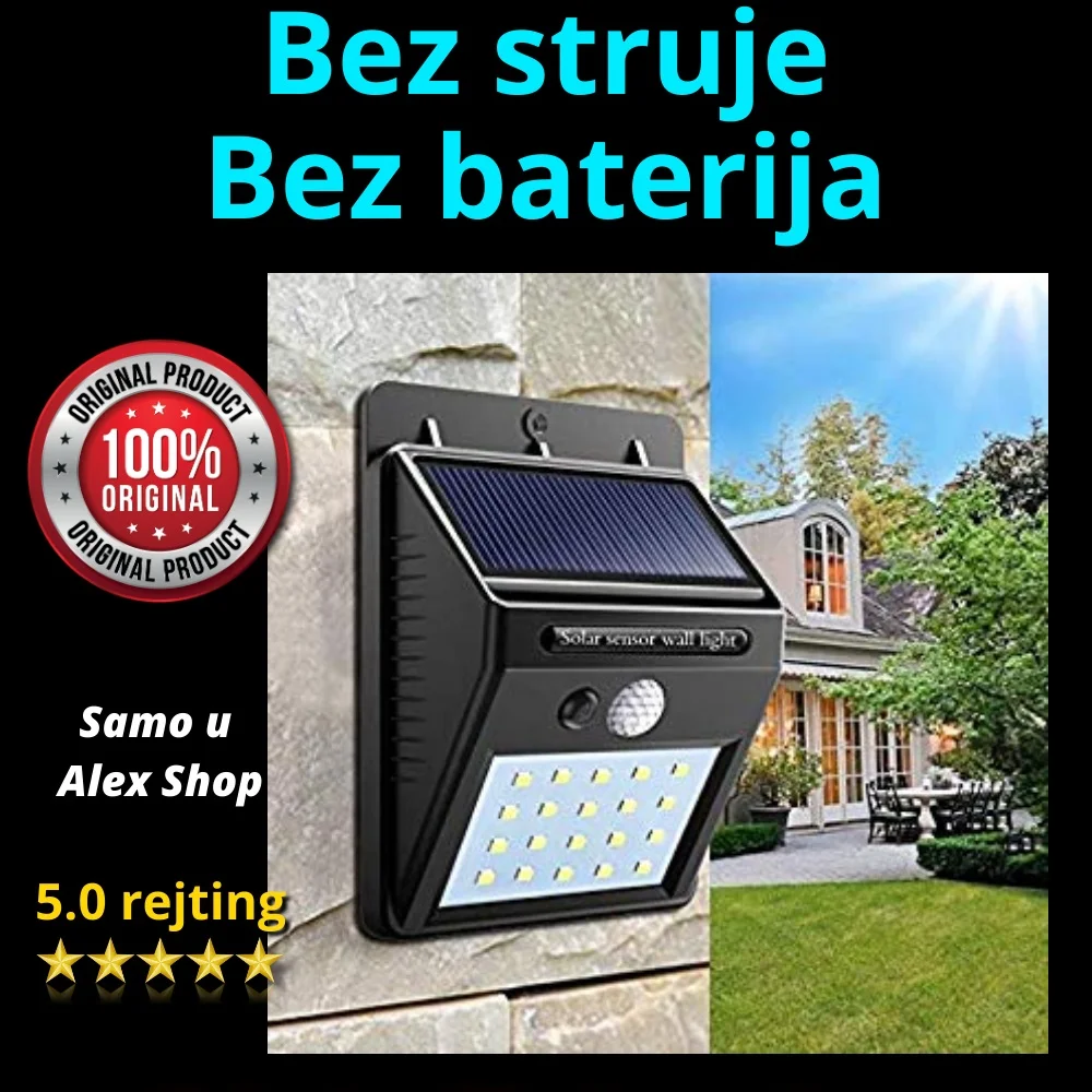 Solarni Reflektor -bez utroška struje, na senzor