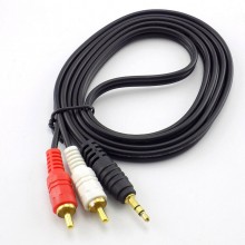 Audio kabal sa 3,5mm aux stereo na 2xrca činč