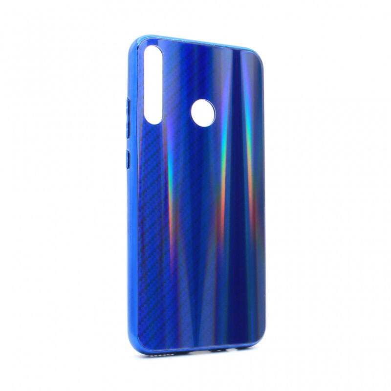 Maskica Carbon glass za Huawei P40 lite E plava