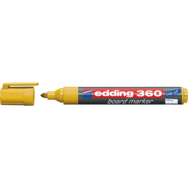 Marker za belu tablu 360 1,5-3mm, zaobljeni Edding žuta