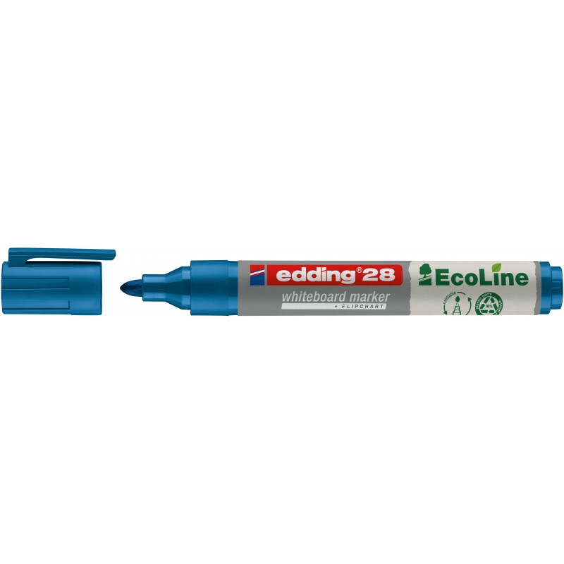 Marker za belu tablu E-28 1,5-3mm EcoLine, zaobljeni Edding plava