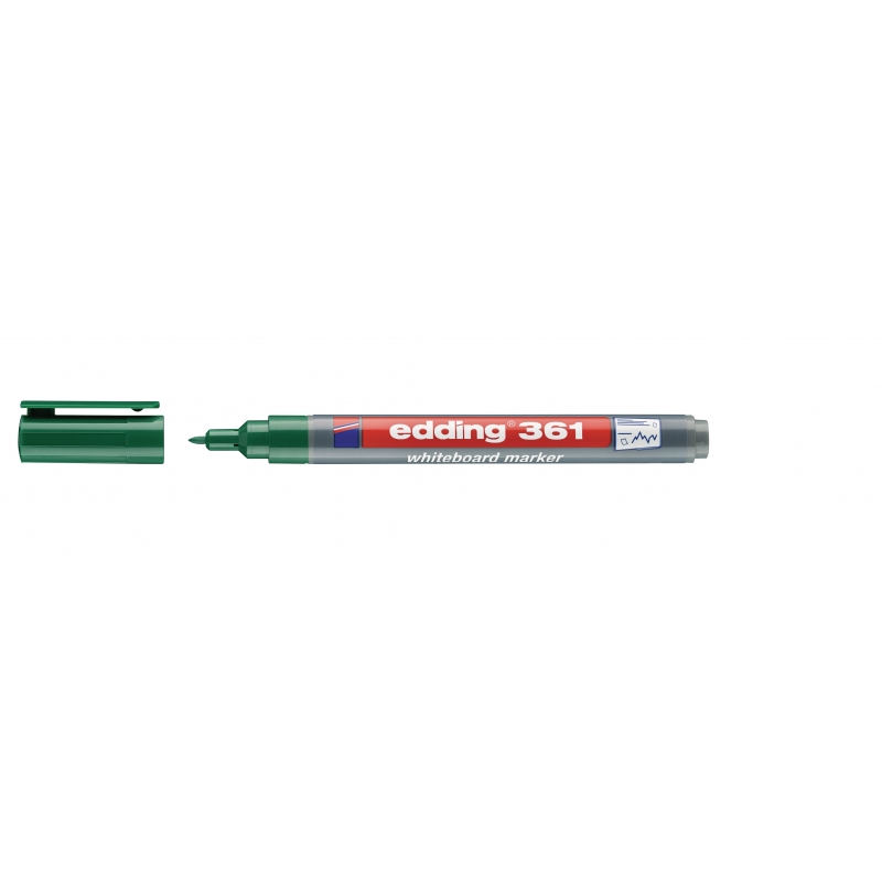 Marker za belu tablu 361 1mm Edding zelena