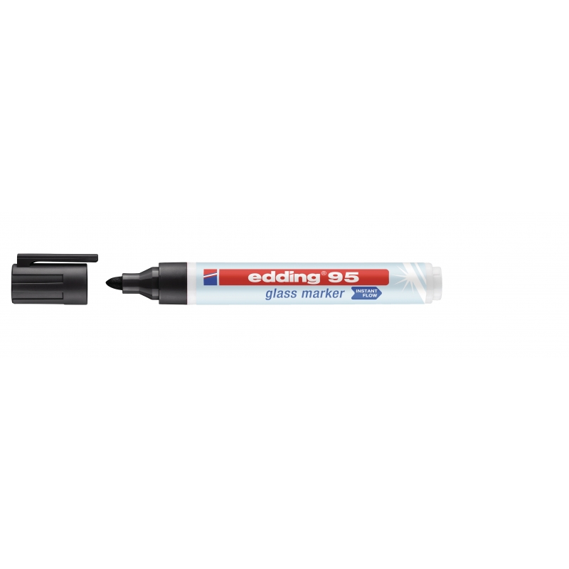 Marker za staklenu tablu E-95 1,5-3mm, zaobljeni Edding crna