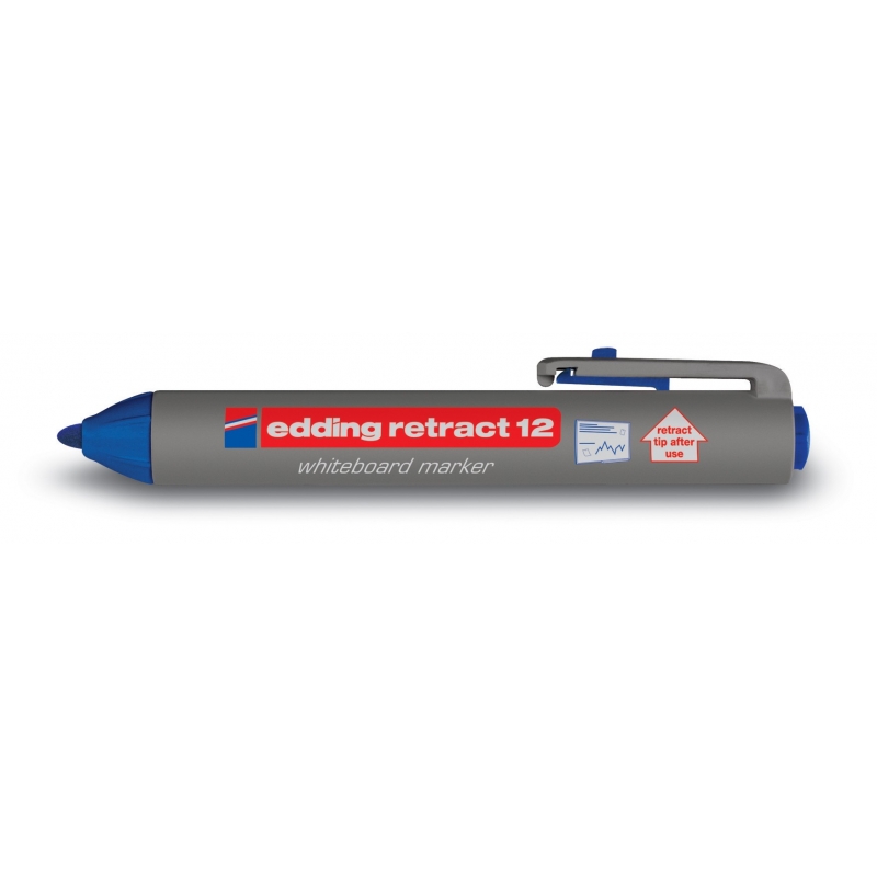 Marker za belu tablu E-12 Retract 1,5-3mm Edding plava