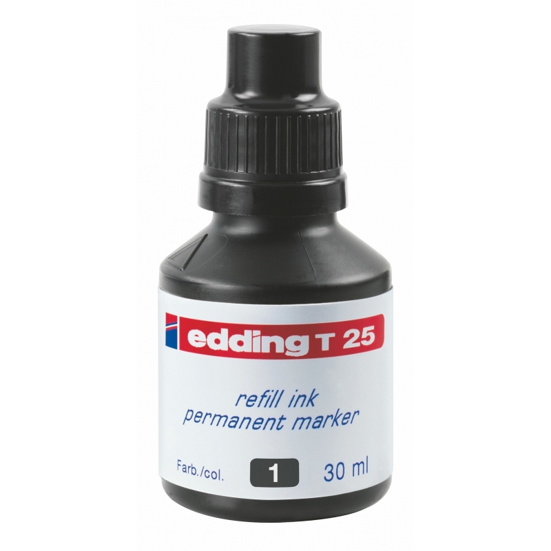 Refil za markere E-T25, 30ml Edding crna