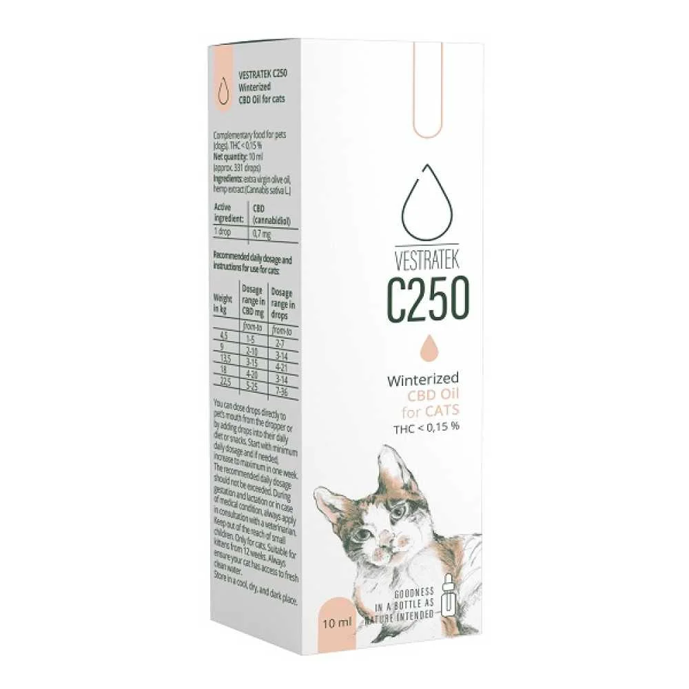 Vestratek C250 Full Spectrum CBD ulje za mačke 10ml