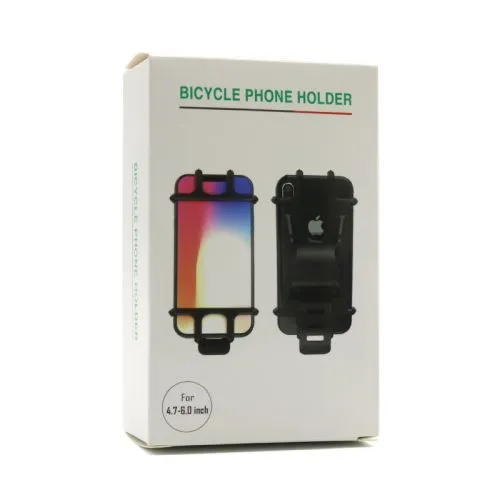 Drzac za mobilni telefon za bicikl/motor/kolica Soft grip crni (MS)