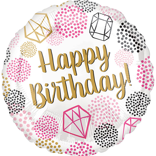 3962601
18″ Foil Happy Birthday Gems