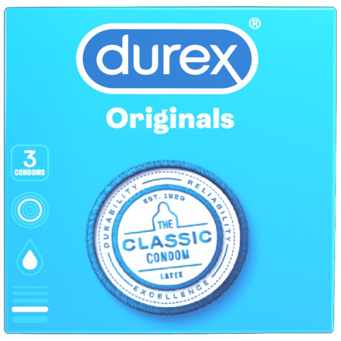 Durex Classic Originals, 3 kondoma