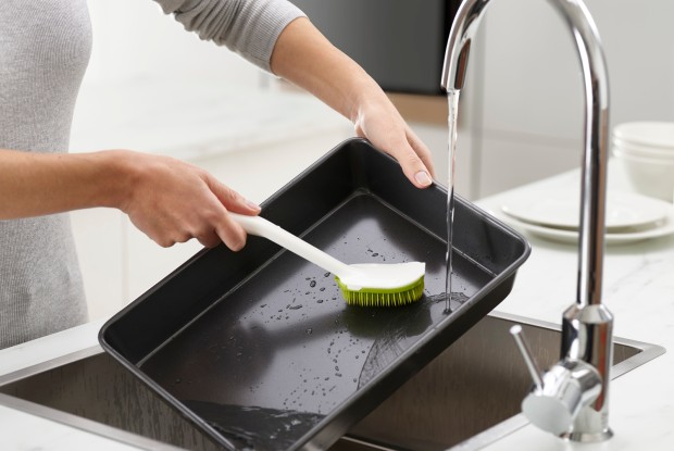 CleanTech Washing-up Brush- četka sa drškom (zelena)
