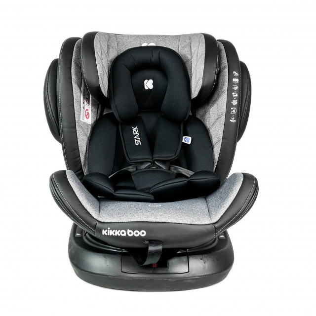 KikkaBoo autosedište (0-36 kg) stark isofix light grey ( KKB70026 )