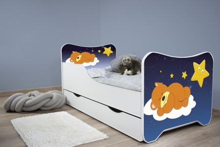 Dečiji krevet 160x80 cm happy kitty+fioka SLEEPING TEDDY ( 7451 )