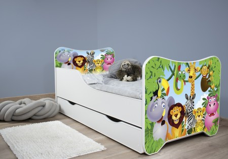 Dečiji krevet 160x80 cm happy kitty+fioka MADAGASCAR ( 7458 )