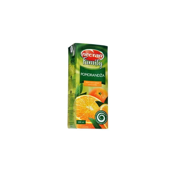 Nectar Family Pomorandza 0.2L u tetrapaku - paket od 24 komada