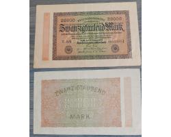 B42250 - Nemačka. 20.000 REICHSBANKNOTE MARK 01.7.1923