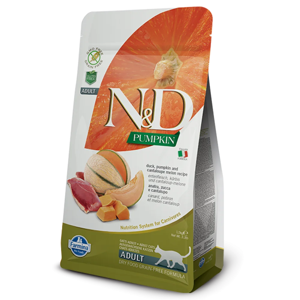 N&D Pumpkin hrana za mačke - Duck & Cantaloupe Melon 1.5kg