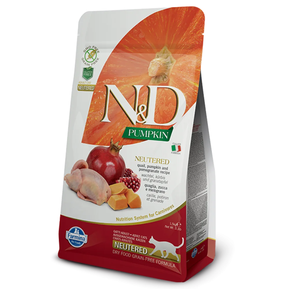 N&D Pumpkin hrana za sterilisane mačke - Quail & Pomegranate 300gr