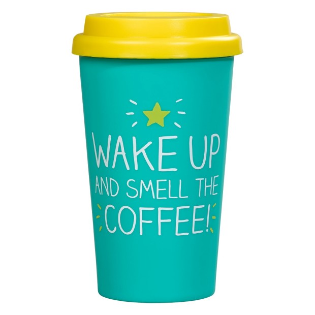 WAKE UP AND SMELL THE COFFEE - Šolja za Poneti