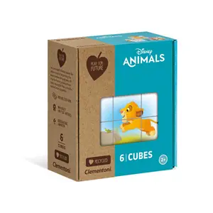 Clementoni CL44004 PUZZLE CUBI 6 PFF-DISNEY ANIMAL FRIENDS