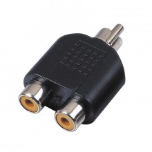 Audio adapter rca muški na 2xrca ženski