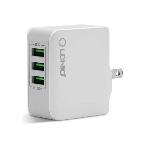 LDNIO USB Charger 3 Ports 5V/3,4A 17W Beli