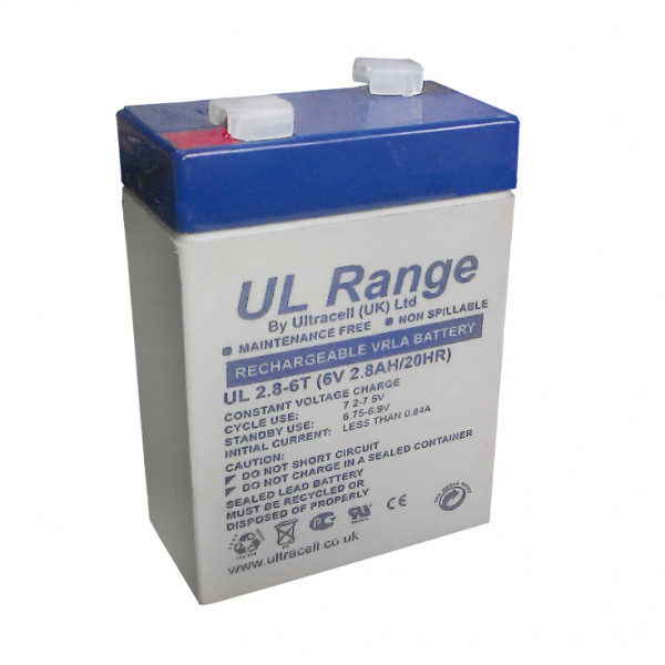 Žele akumulator Ultracell 2,8 Ah 6V/2,8Ah-Ultracell
