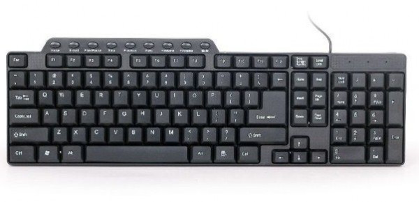Gembird KB-UM-104 Multimedijalna tastatura US layout black USB(332)