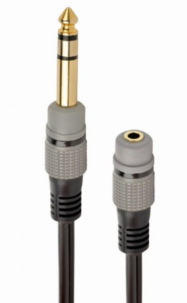 A-63M35F-0.2M Gembird 6.35mm to 3.5mm audio adapter cable, 0.2m