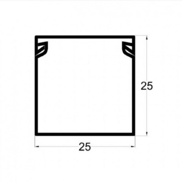 Kanalica ME-25x25mm 2m samolepljiv kablovski kanal PVC