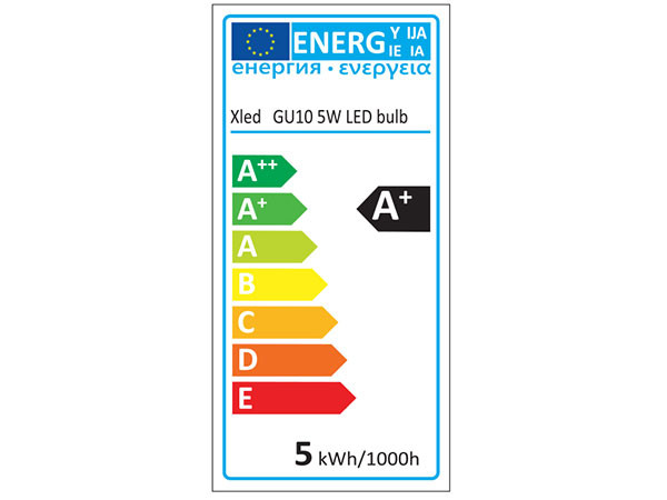 LED Sijalica/GU10/ 5W / 220V/Toplo Bela / 3000K/ugao osvetljaja 100 °/ 400Lm