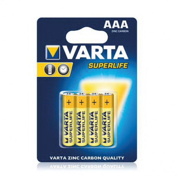 Varta cink-karbon baterije AAA VAR-R03/4BL