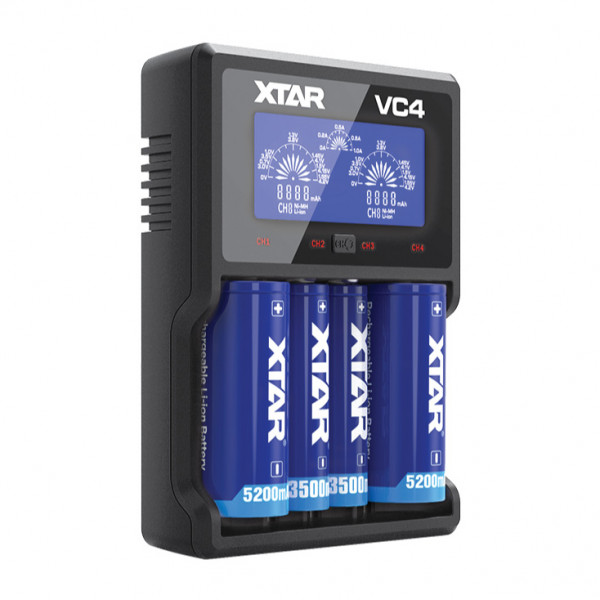 USB punjač akumulatora 1/4 sa displejom XTAR-VC4