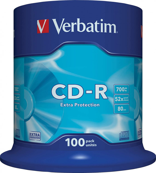 CD-R Verbatim 700MB 52x 1/100