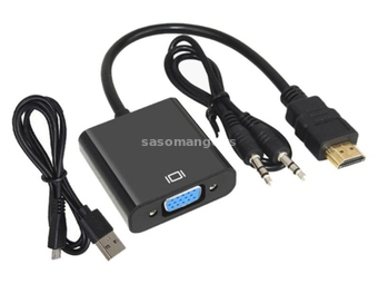 Hdmi na Vga adapter + audio + napajanje