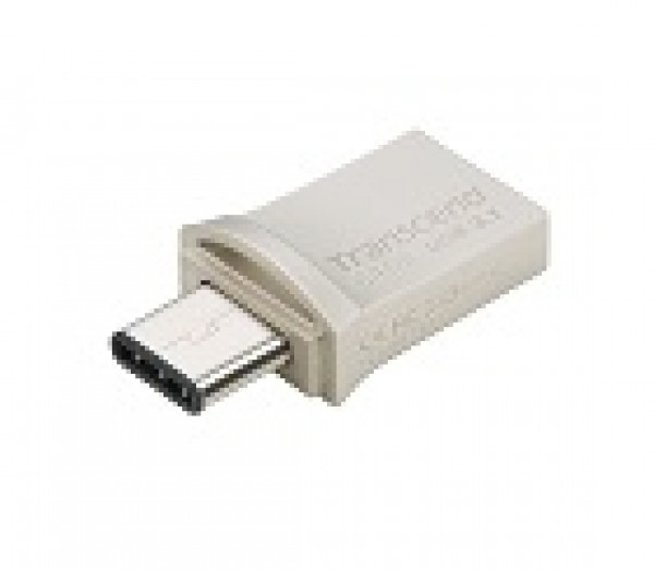 Transcend USB TS64GJF890S 64 GB JetFlash 890S, USB3.1, USB Type-C, OTG, 90/30 MB/s, Metalic, Ultra slim, Silver
