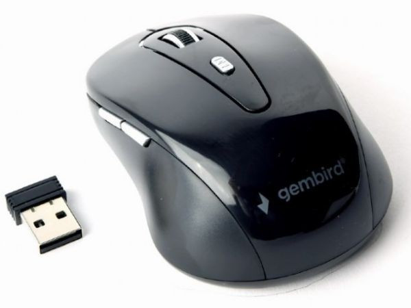 Gembird MUSW-6B-01 Bezicni mis 2,4GHz opticki USB 800-1600Dpi black