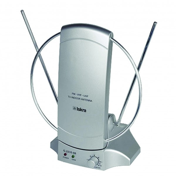 Antena sobna sa pojacalom, Iskra G2235-06, UHF/VHF, dobit 36dB, 220v + 12v