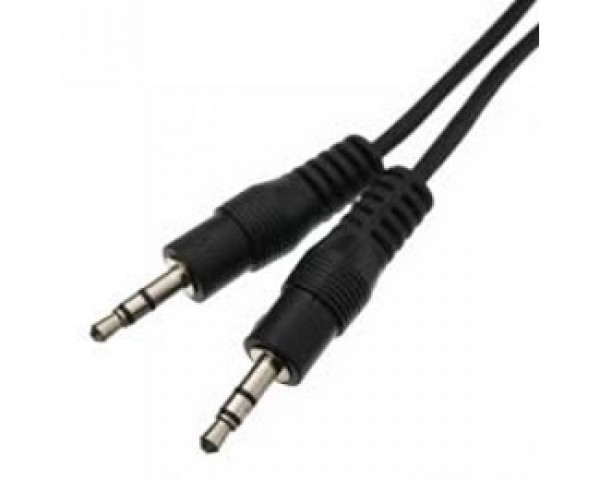 E-GREEN Kabl audio 3.5mm - 3.5mm MM 1.2m crni