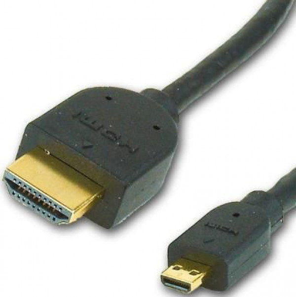 CC-HDMID-10 Gembird HDMI male to micro D-male black kabl 3m