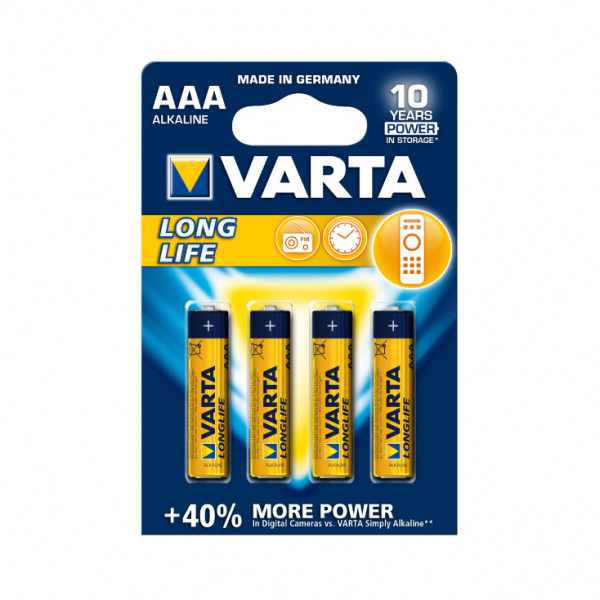 Varta alkalne mangan baterije AAA VAR-LR03/4BL