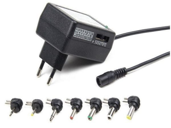 EG-MC-009 Gembird 24W Univerzalni AC-DC adapter 220V/24W na 3,4.5,5,6,7.5,9,12V 2A max