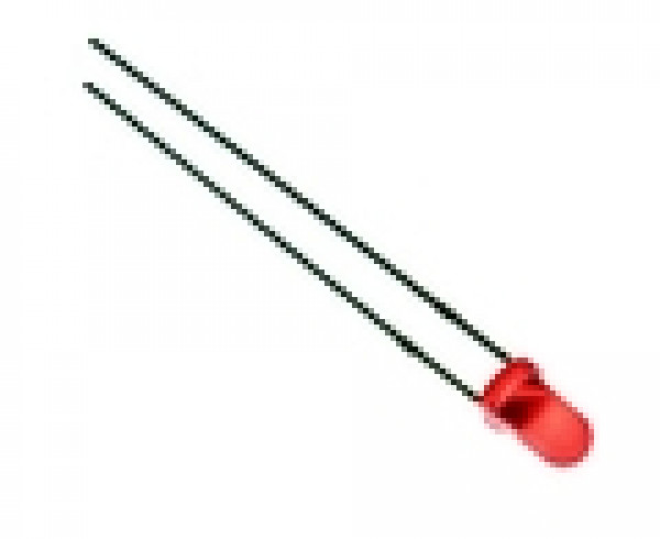 LED dioda difuzna crvena 5 mm LED5RT2MA