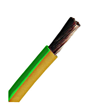 Finožični PVC izolovan provodnik H05V-K (P/F) 0,5mm², ž/z
.