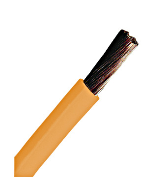 Finožični PVC izolovan provodnik H05V-K (P/F) 1mm², narandž.
.