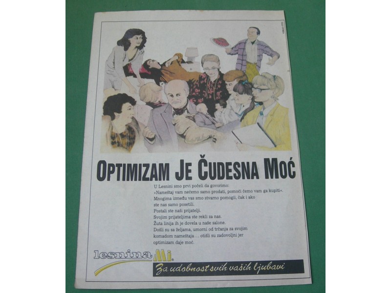 Stara novinska reklama Lesnina