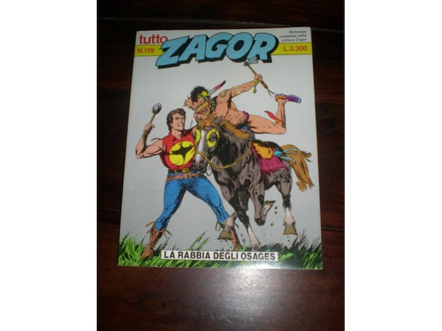 ZAGOR  TUTTO  119 LA  RABBIA  DEGLI  OSAGES*