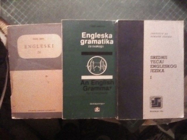 Engleski jezik-Tečaj engleskog, Gramatika...3 knjige
