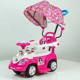 Dečija guralica auto LUX 464 pink