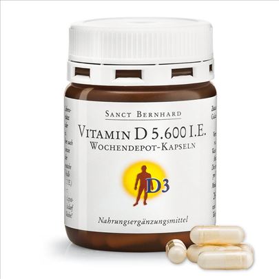 D3 Vitamin, 5600 I.E. 26 kaps za 6 meseci Nemačka