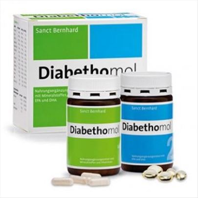 Dijabetes Dijabetomol 1+2, 180 kaps/1mes. Nemačka